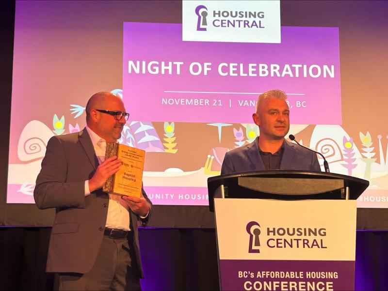 Baptist Housing receives the FortisBC Energy Conservation Leader Award ... Baptist Housing receives the FortisBC Energy Conservation Leader Award ...